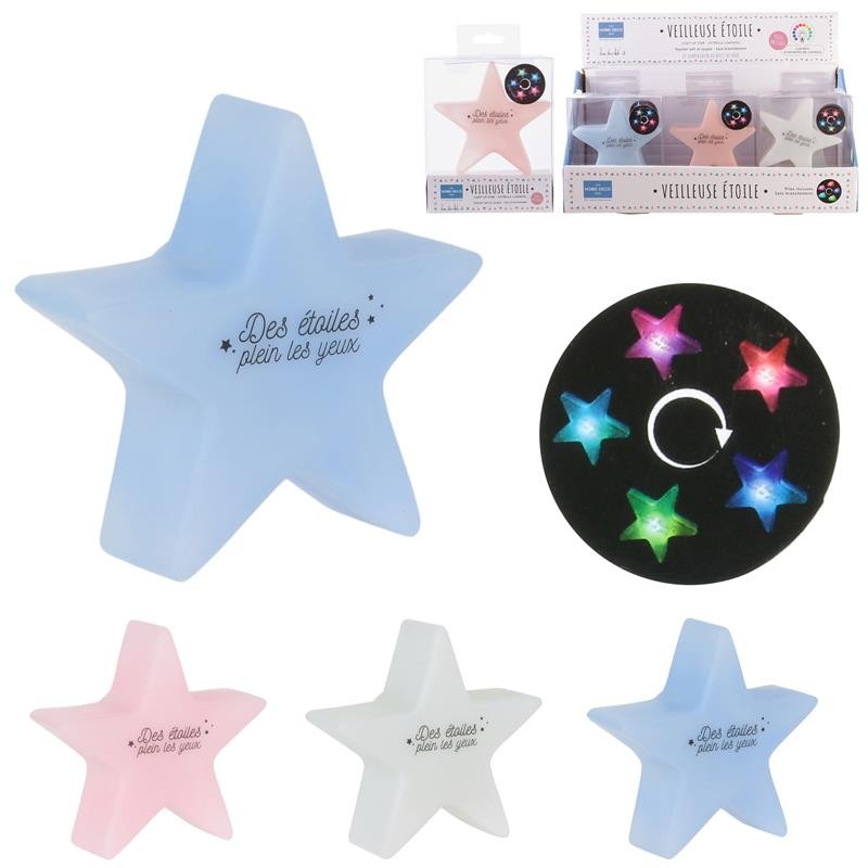 Star shaped night light for kids